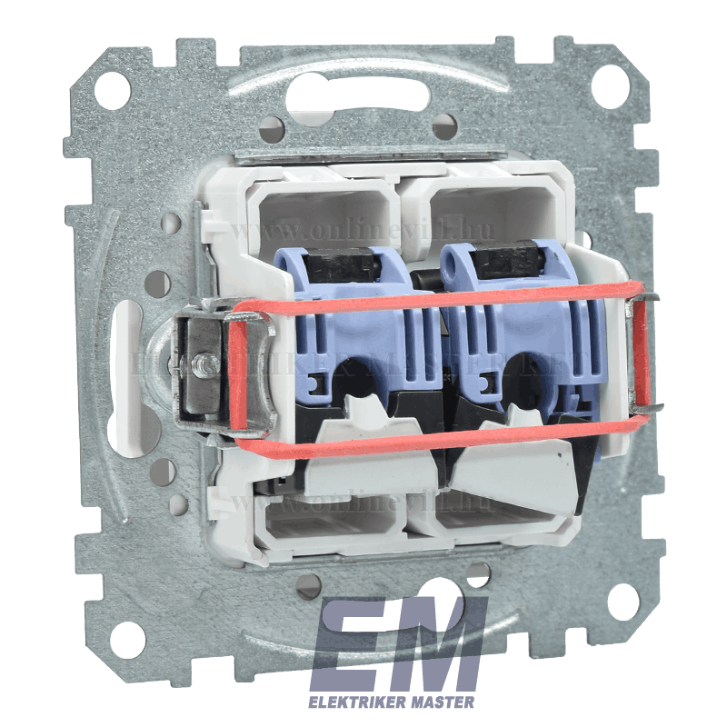 Schneider SEDNA Design RJ45 x2 Cat6 UTP dupla aljzat fehér SDD111462