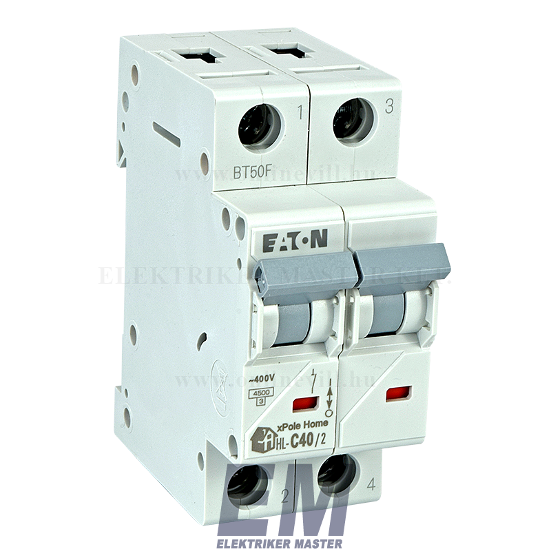 EATON kismegszakító 2P C 40A 4,5kA xPole Home HL-C40/2 194775