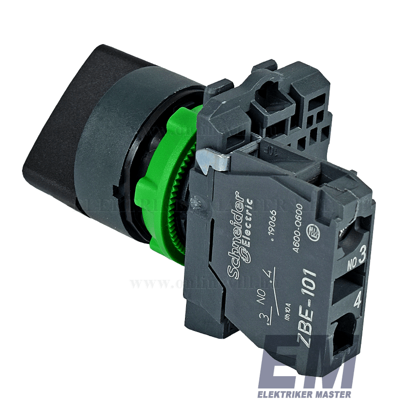 Schneider Választókapcsoló 2 állású rövid fogantyúval XB5AD21