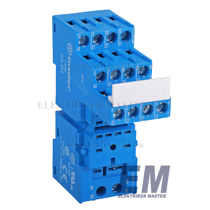 Finder Foglalat 94.04 relé alj (55.34/55.32 típusú relékhez)