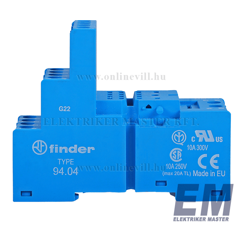 Finder Foglalat 94.04 relé alj (55.34/55.32 típusú relékhez)