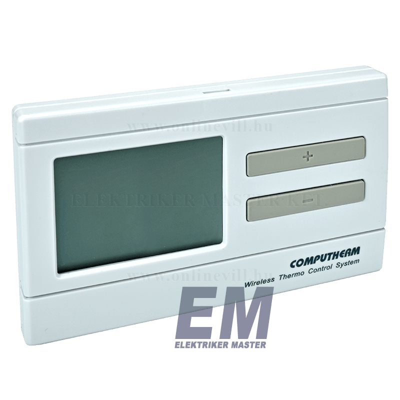 COMPUTHERM Q7RF digitális szobatermosztát programozható vezeték nélküli rádiófrekvenciás termosztát