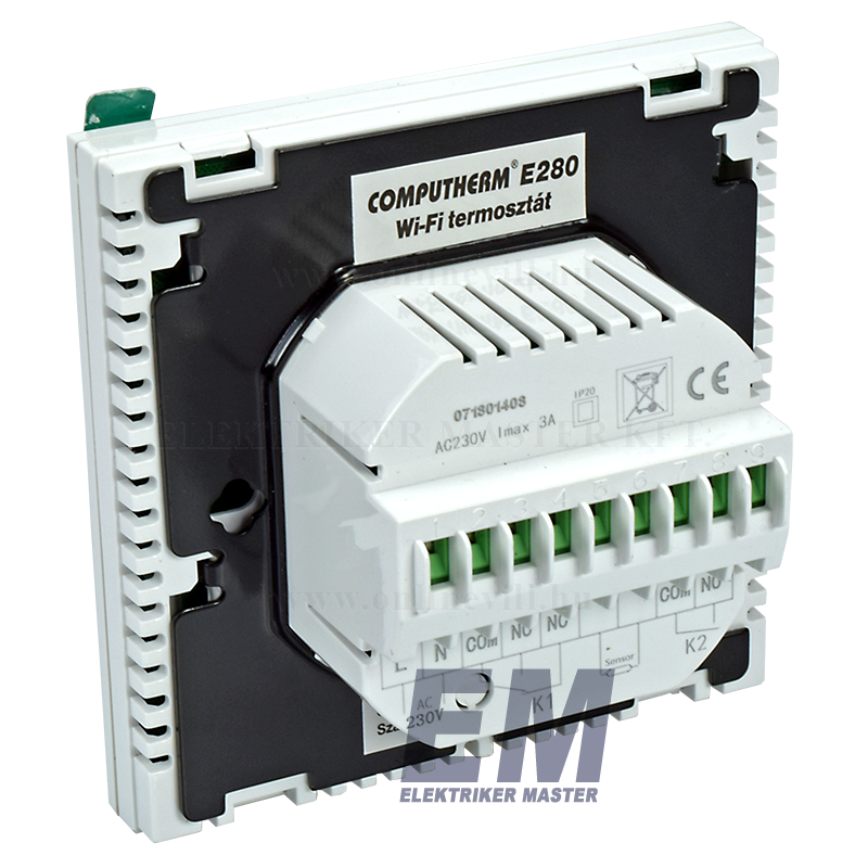 COMPUTHERM E280 Wifi Okos szobatermosztát Programozható digitális termosztát fehér