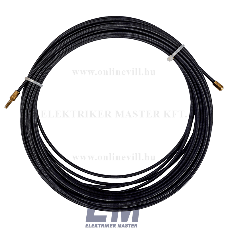 Kábelbehúzó 10m vezeték behúzó szalag spirál fém Tracon TBSZS-10