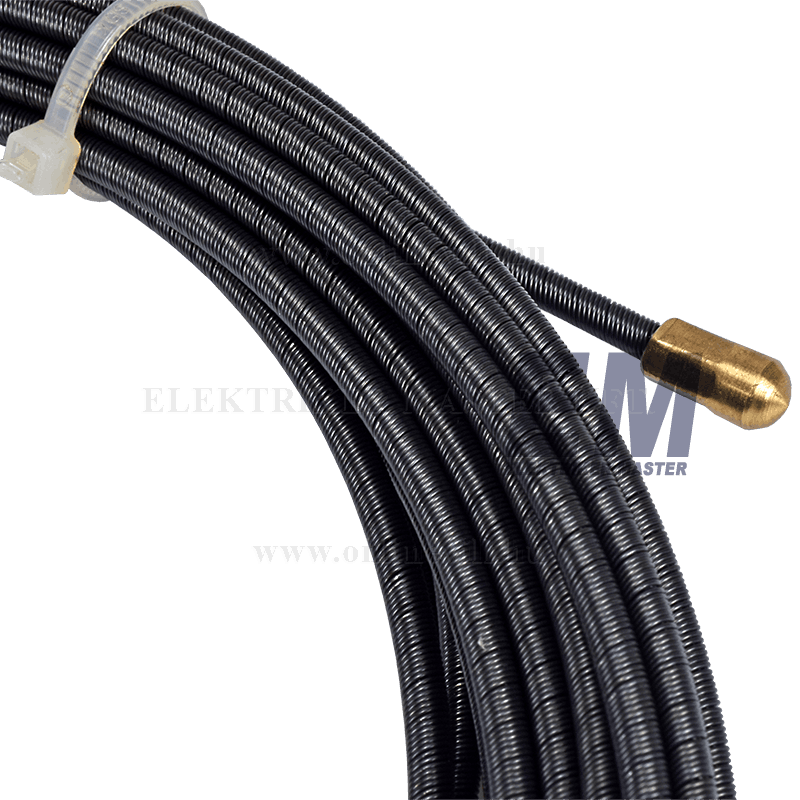 Kábelbehúzó 10m vezeték behúzó szalag spirál fém Tracon TBSZS-10