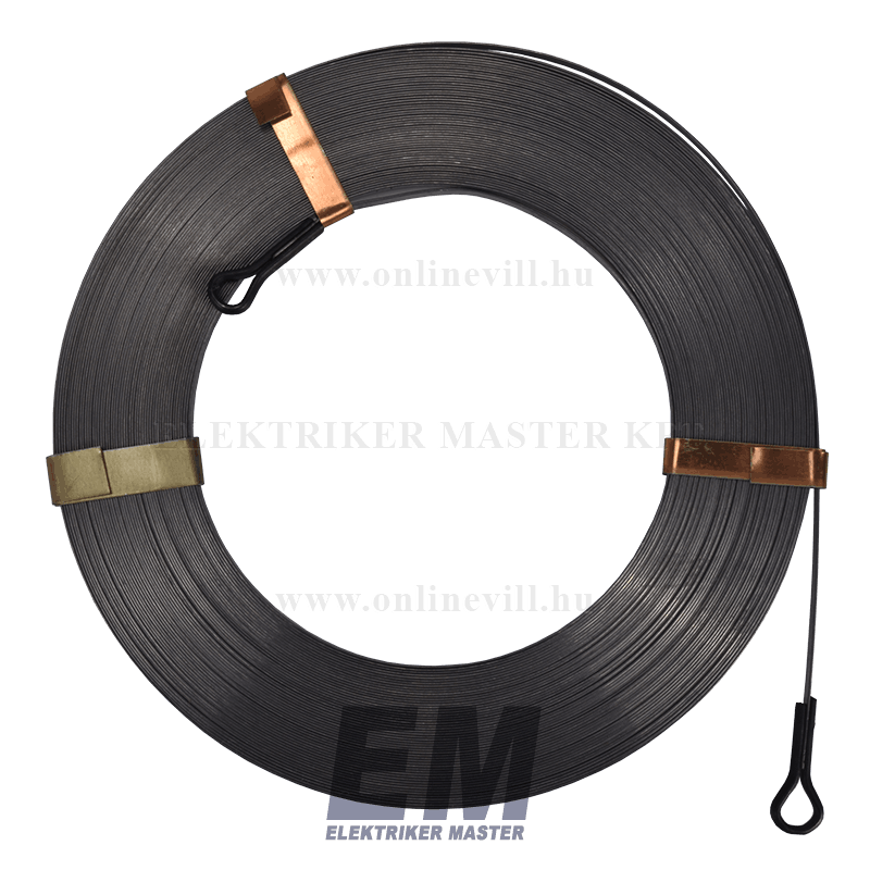 Kábelbehúzó 20m vezeték behúzó szalag lapos fém Tracon TBSZF-20