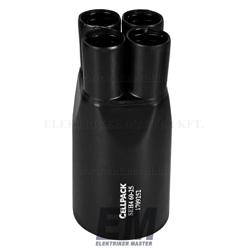 Zsugor Végelzáró Gatya Gyantás 4x35-150 mm2-es Földkábelhez Cellpack ...