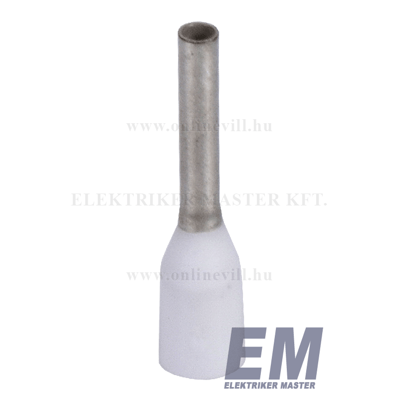 Érvéghüvely 0,75 mm2/8mm szigetelt fehér (100db/cs) 0,75/14 Weidmüller ...