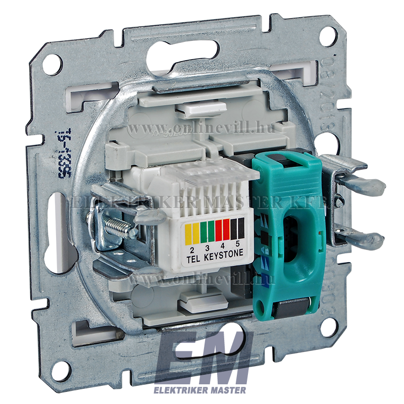 KIFUTÓ_Schneider SEDNA RJ45 Cat5e UTP + RJ11 telefon aljzat fehér ...