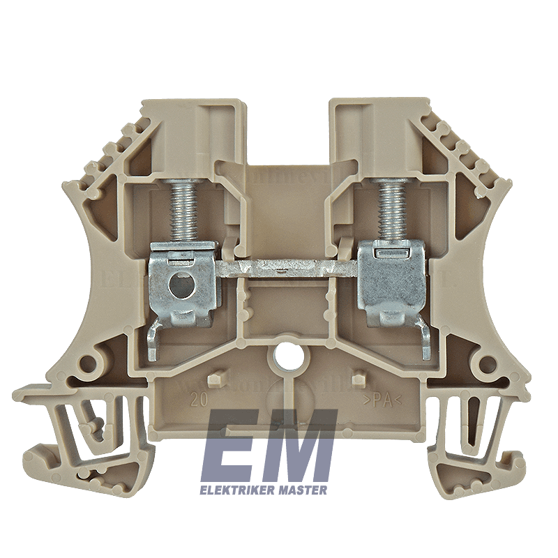 Sorkapocs 6 szürke/bézs sínre szerelhető Weidmüller WDU 6 (1020200000)