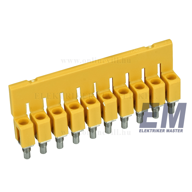 Sorkapocs kereszt összekötő rövidzár szigetelt Weidmüller WQV 2,5/10 ...