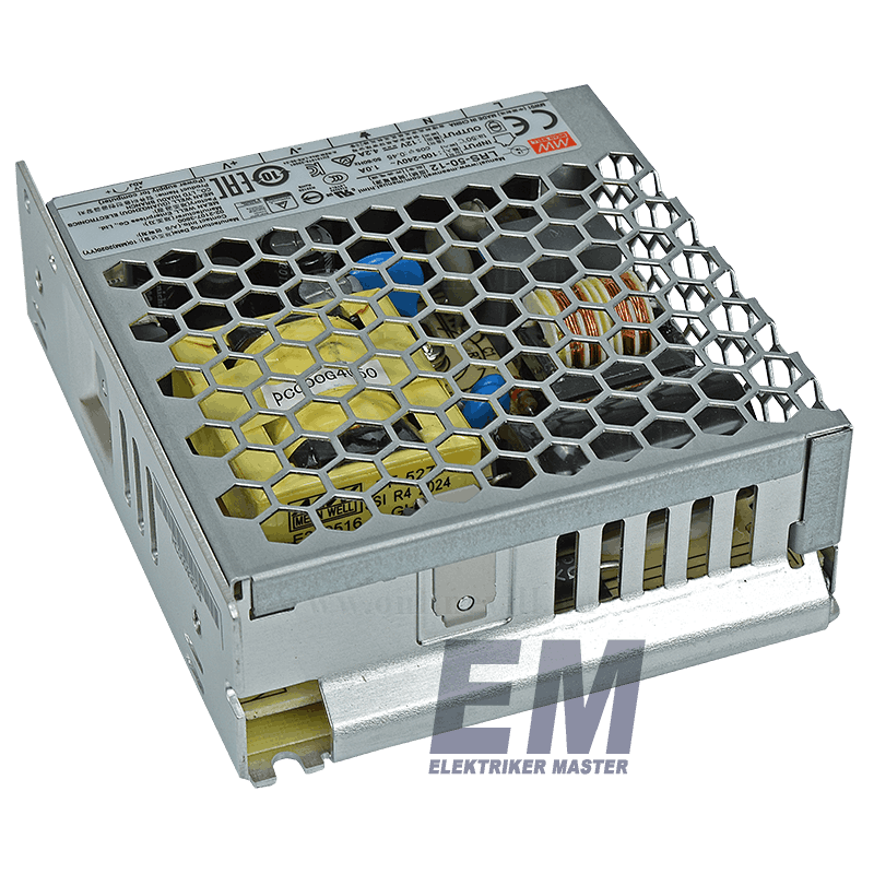 Mean Well Led Szalag Tápegység 50W 12V DC 4,2A LRS-50-12